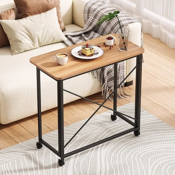 Foldable Movable Rectangular Table for Rental Room, Convenient Bedroom ...