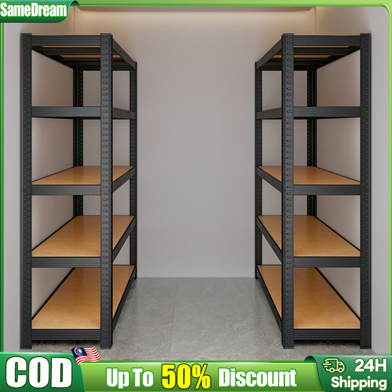 5 Tier RACK Boltless Rack Home Storage Warehouse Store Room Office File ...