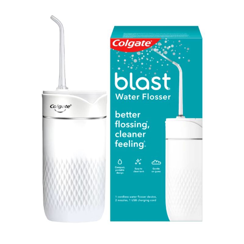 Colgate Blast Portable Water Flosser Rechargeable, Water Resistant ...