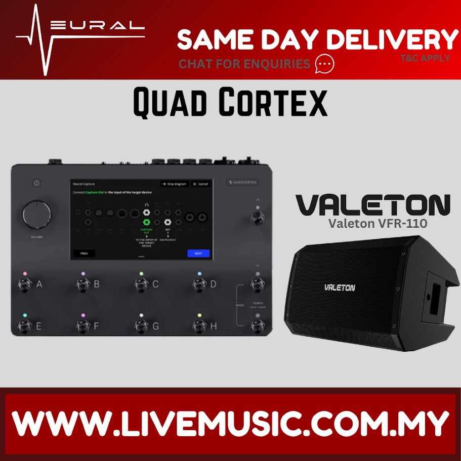 Neural DSP Quad Cortex Quad-Core Guitar Digital Effects Modeler w/Valeton VFR-110 (VFR 110 ...