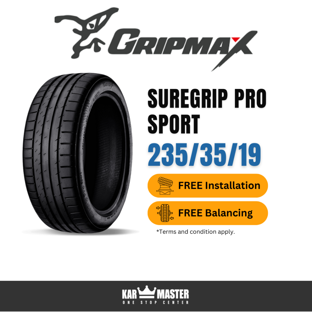 235/35/19 Gripmax SureGrip Pro Sport (With Installation) | Shopee Malaysia