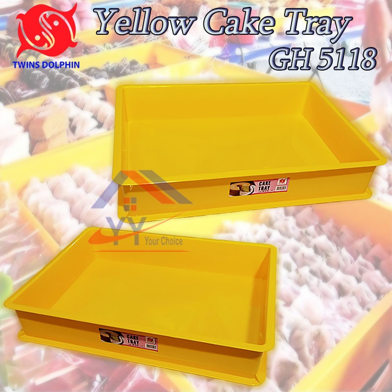 Extra Thick Twins Dolphin Cake Tray GH5118/Bread Tray/Yellow Bakery ...