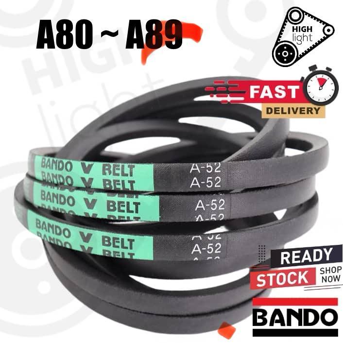 Bando Belt A80 A81 A82 A83 A84 A85 A86 A87 A88 A89 Mesin Motor Belt Compressor A 80 81 82 83 84 ...