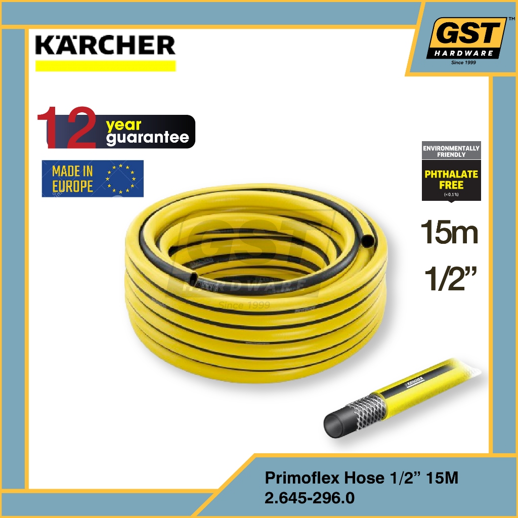 Karcher Hose Paip Garden Hose Primoflex 15m / 25m Getah Paip Air Getah ...