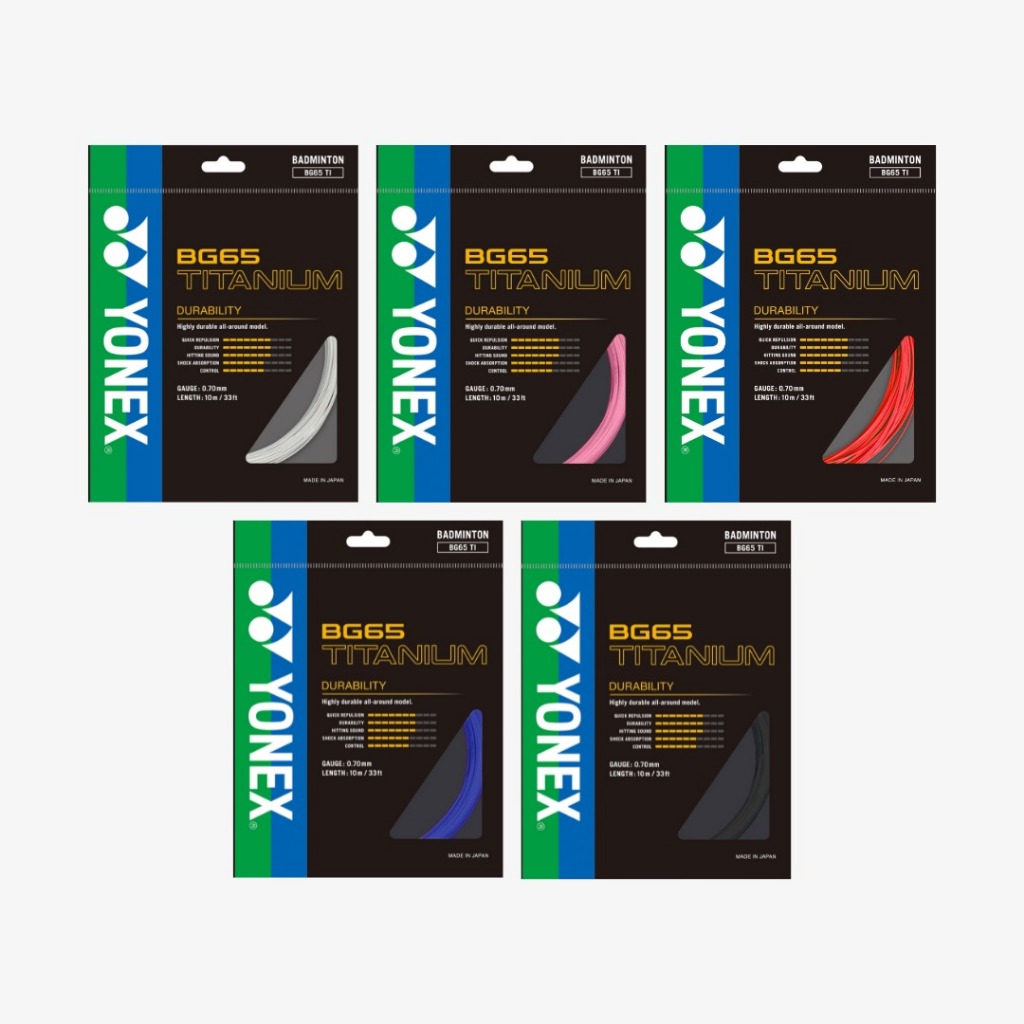 Yonex BG65 Titanium Badminton String (READY STOCK) | Shopee Malaysia