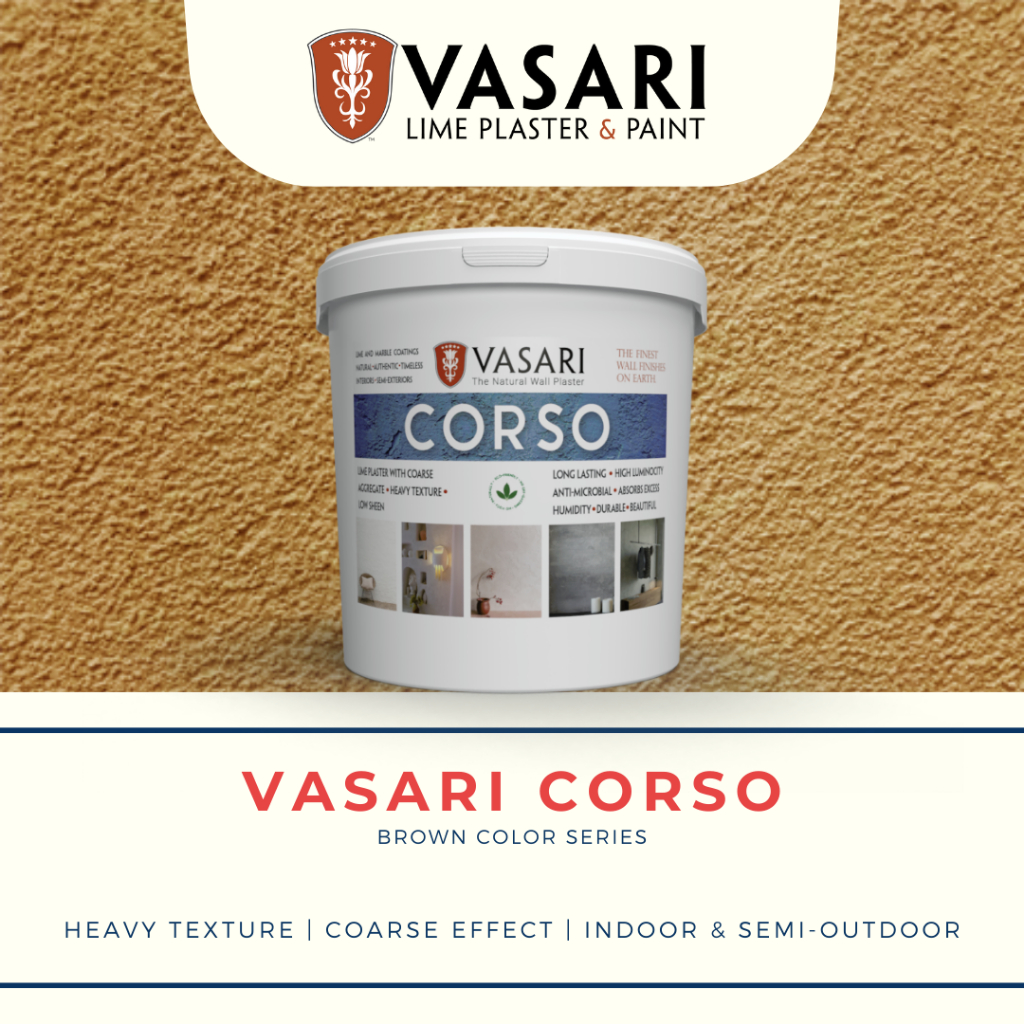 Vasari Corso Venetian Wall Plaster 1 kg (Brown Color Series) | Shopee ...