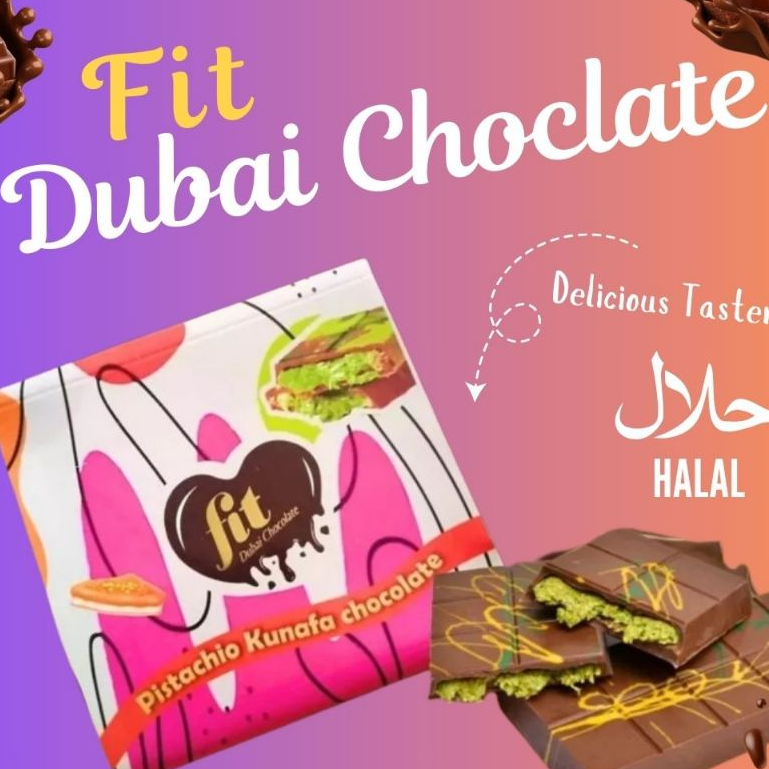 FIT Original Dubai Chocolate Bar–80g | Shopee Malaysia