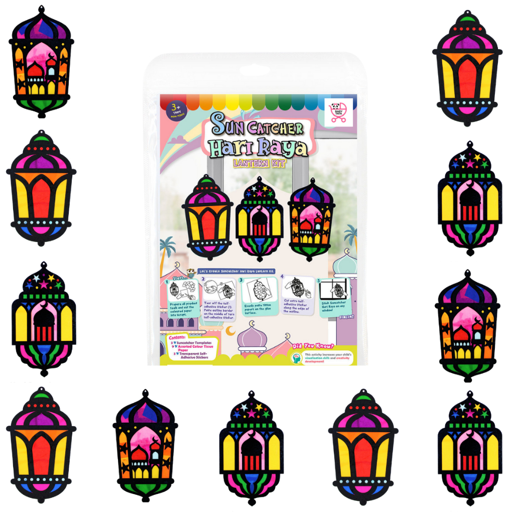 Semua seni dan kraf suncatcher raya lantern 3 in 1 art craft selamat ...