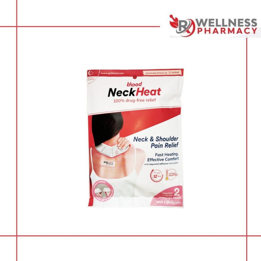 Blood NeckHeat Neck Pain Heat Patch 2's - Shoulder Pain Relief | Shopee ...