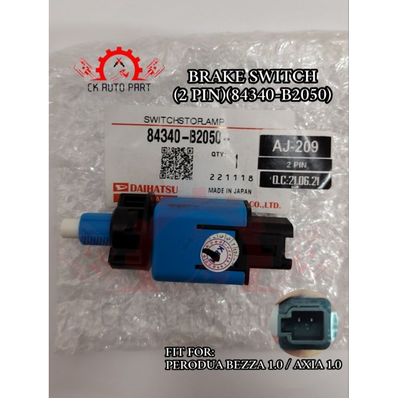HIGH QUALITY PERODUA BEZZA 1.0,AXIA 1.0 BRAKE SWITCH (2 PIN)(84340 ...