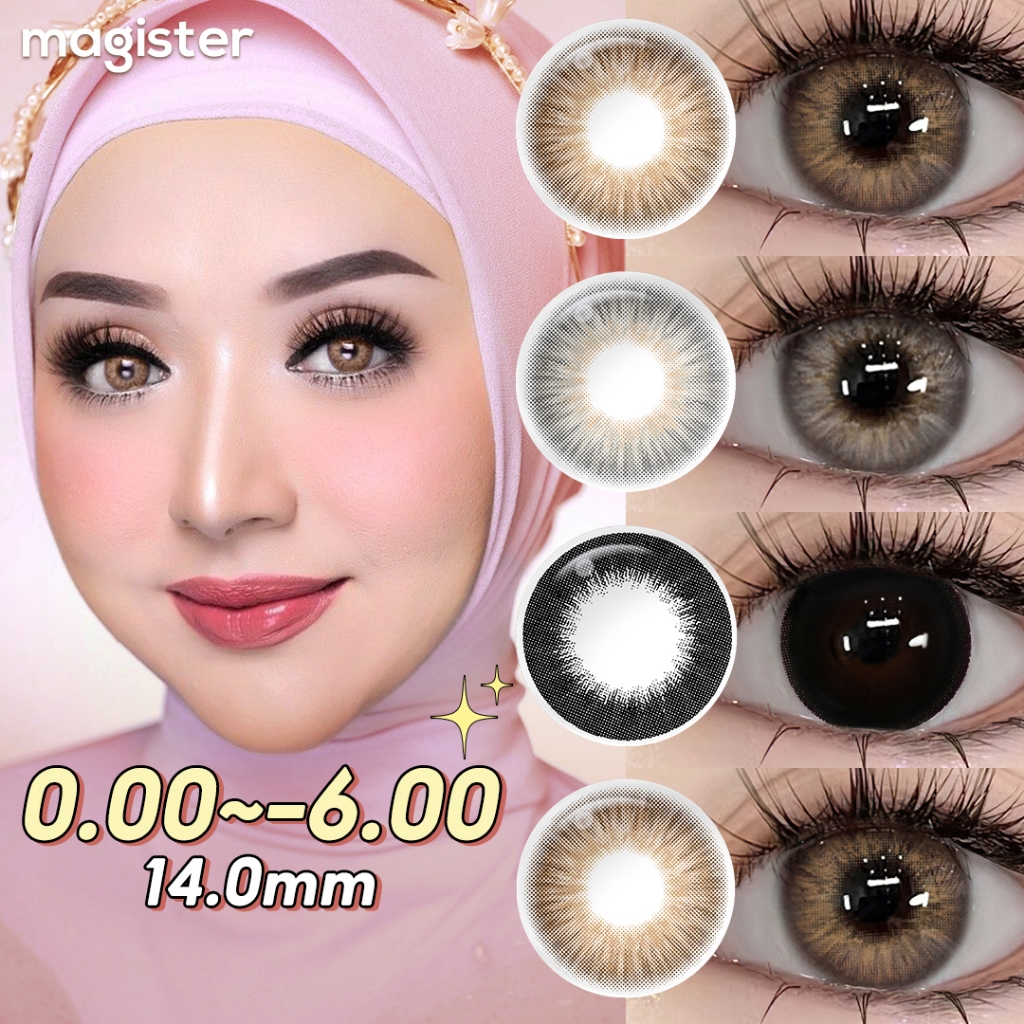 【0.00~-6.00】Magister Contact Lenses With Power 14mm OMG Series OMG ...