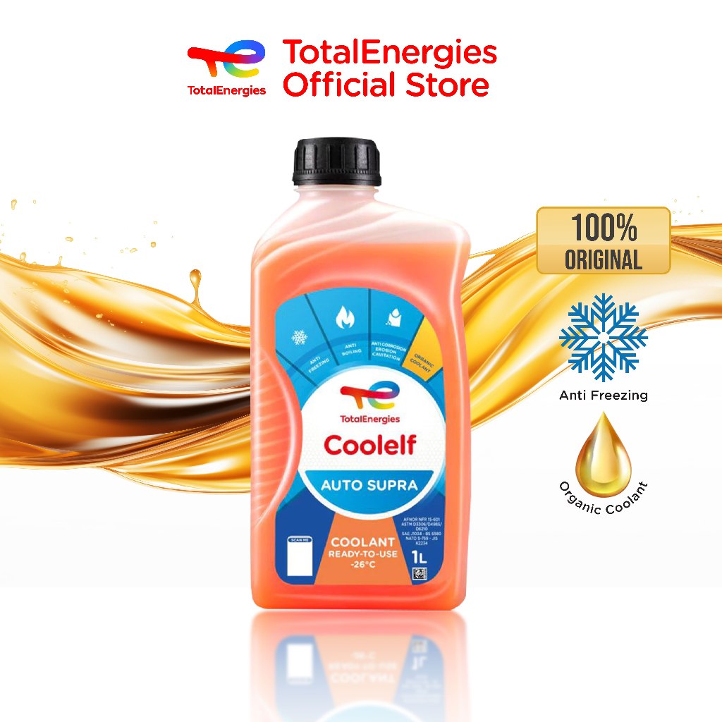 TotalEnergies Coolelf Auto Supra Coolant -26°C 1L Ready to Use Organic ...