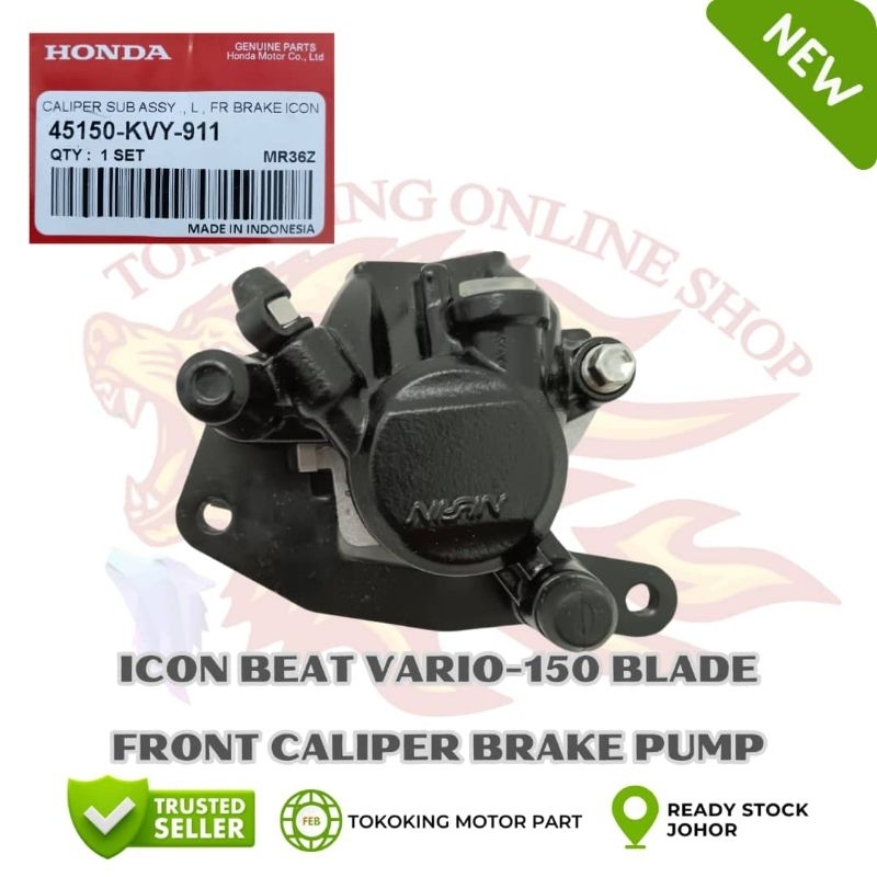 HONDA ICON 110 BEAT FI BEAT110 VARIO150 VARIO BLADE FRONT CALIPER BRAKE ...