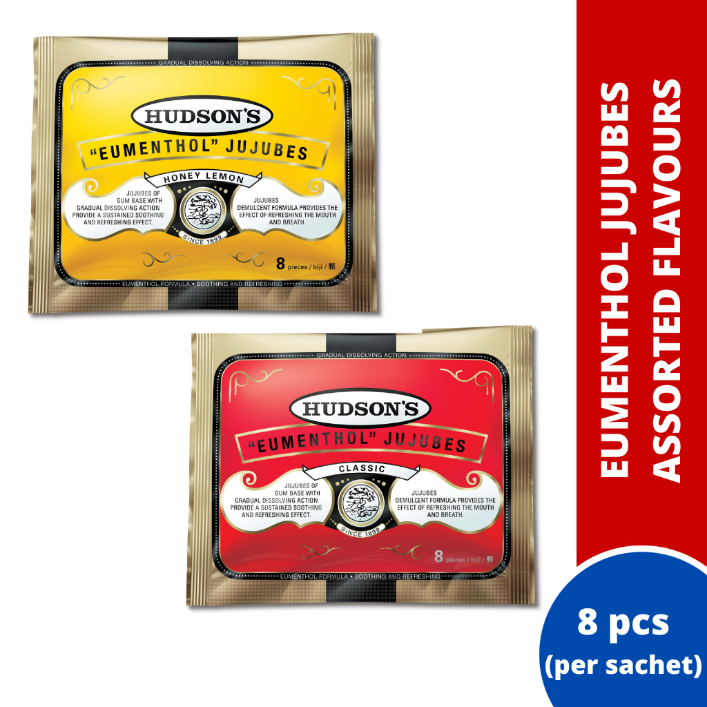 Hudson's Eumenthol Jujubes Sachet (8 pieces / per sachet) - Classic ...
