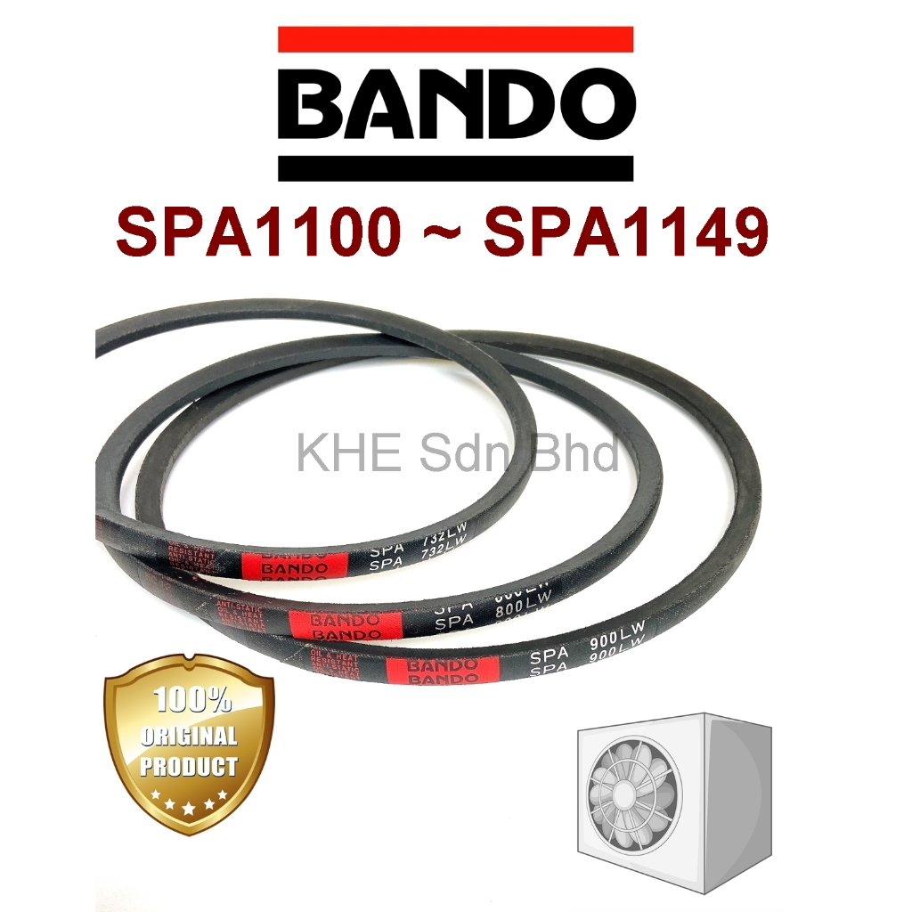 Bando Japan SPA 1100 1107 1110 1115 1120 1125 1132 1140 LW Belt AHU Aircon Industrial Mesin V ...