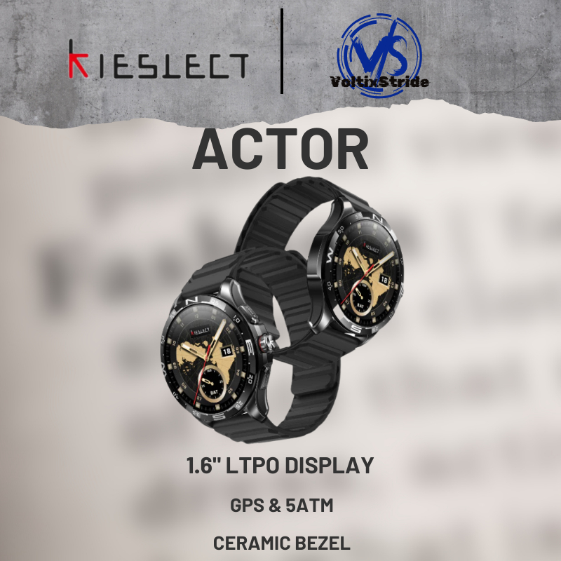 Kieslect Actor Smart watch with Ceramic Bezel/1.6'' LTOP Display/GPS ...