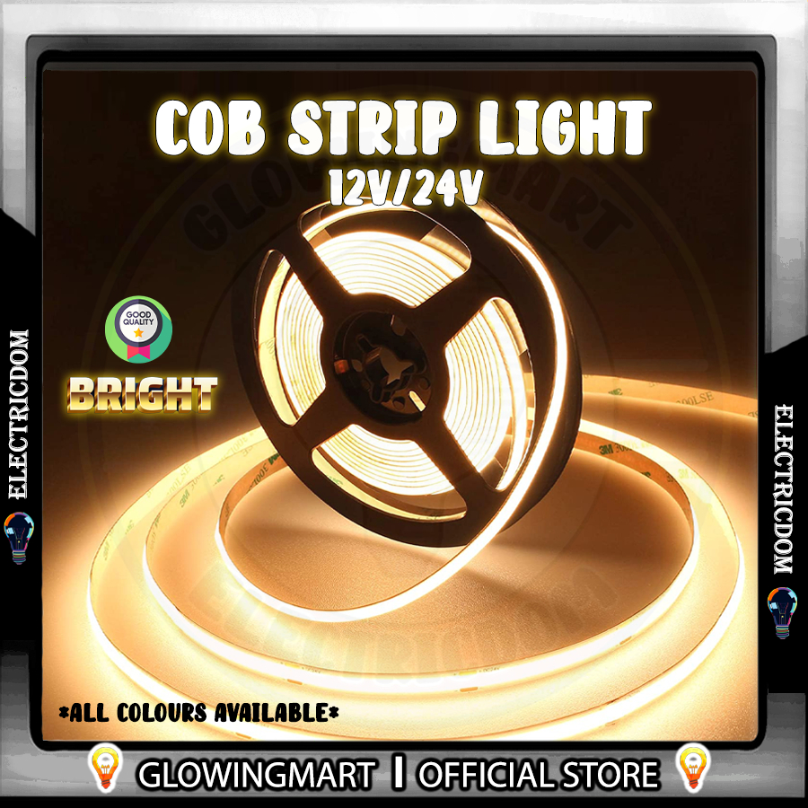 High Grade Bright COPPER LED Strip Light COB & SMD DC12V / DC24V 5M ...