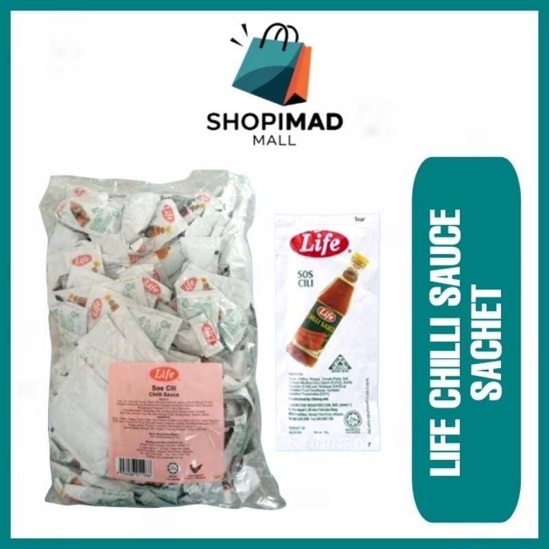 [250PCS] LIFE CHILLI SAUCE SACHET | SOS CILI TRAVEL PACK | Shopee Malaysia