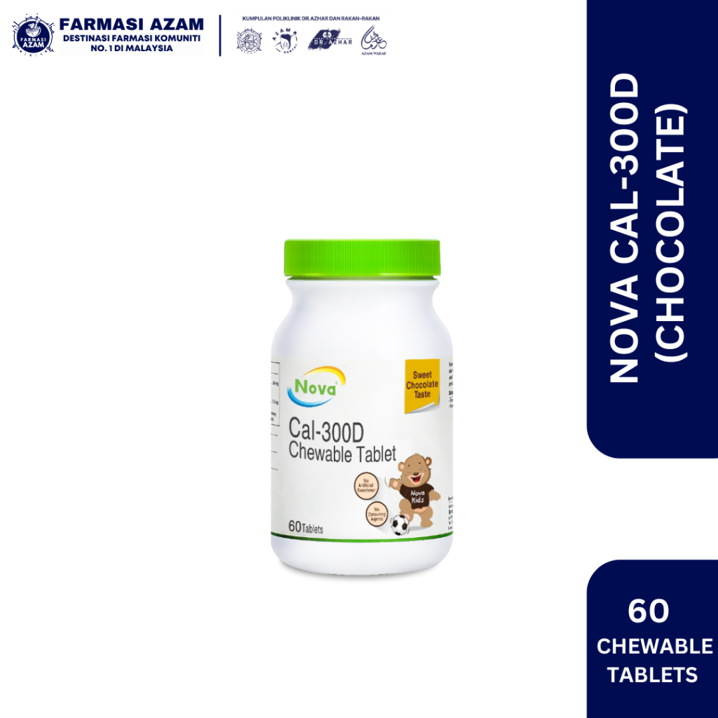 NOVA CAL-300D (CHOCOLATE) CHEWABLE TAB 60'S | Shopee Malaysia