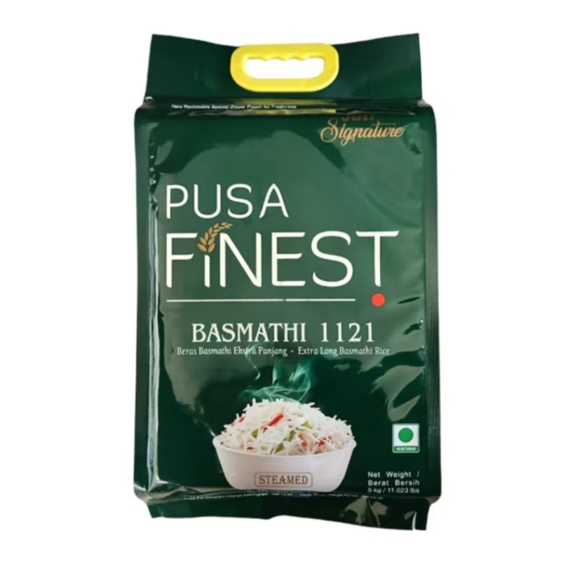 Pusa Finest Basmathi 1121 Extra Long Aromatic Rice 5kg | Shopee Malaysia