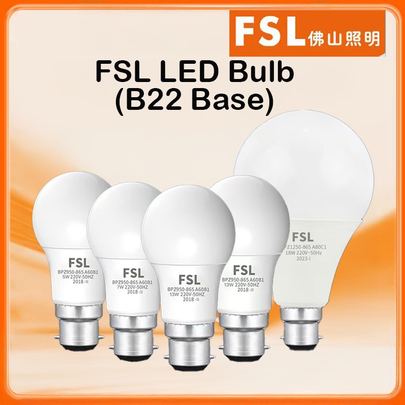 FSL LED bulb 3w-18w B22 Base Daylight 6500k | Shopee Malaysia