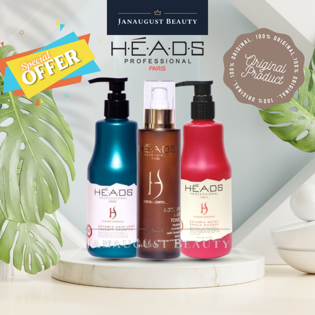 Heads Professional PARIS BOTAMIX Shampoo Set 300ml Hair Loss Dandruff ...