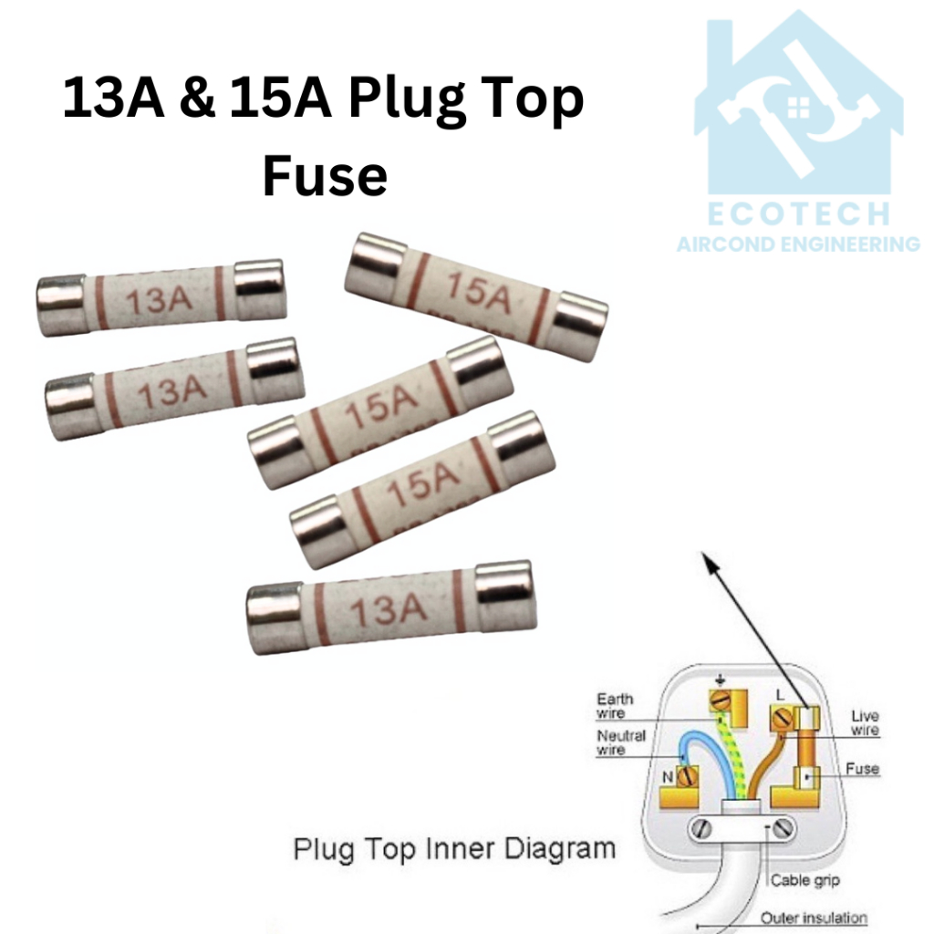 13A / 15A Replacement Fuse Plug Top Fuse (5 PIECE PACK) | Shopee Malaysia