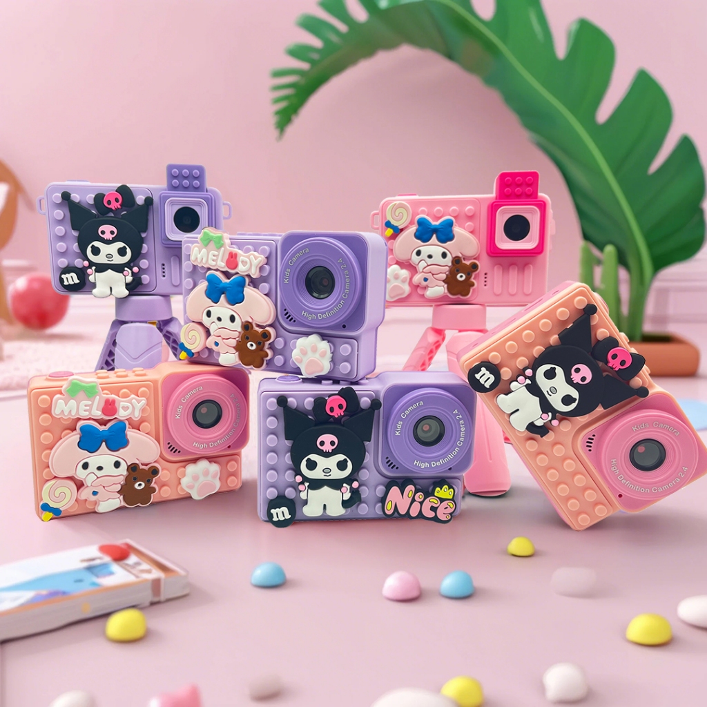 Sanrio Kuromi Mini Kids Camera Melody Children Digital Video Toy Camera ...