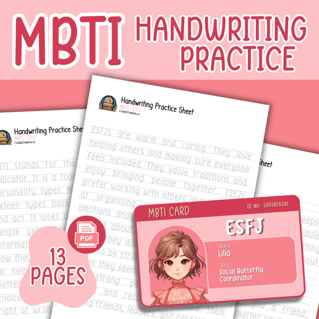 (PDF) handwriting practice book latihan tulisan cantik (mbti - esfj) | Shopee Malaysia