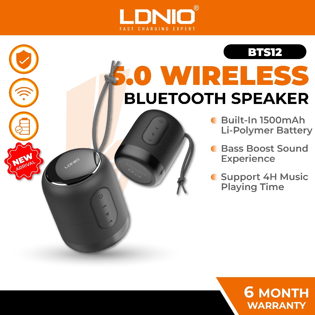 LDNIO BTS12 wireless bluetooth speaker built in Li-polymer battery ...
