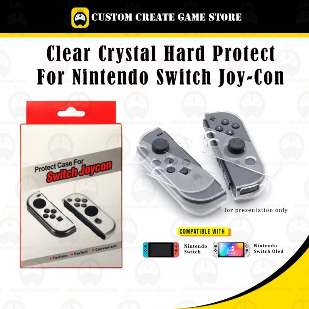 Nintendo Switch Joy Con Joycon Crystal Case Clear For Oled V1 V2 Switch ...