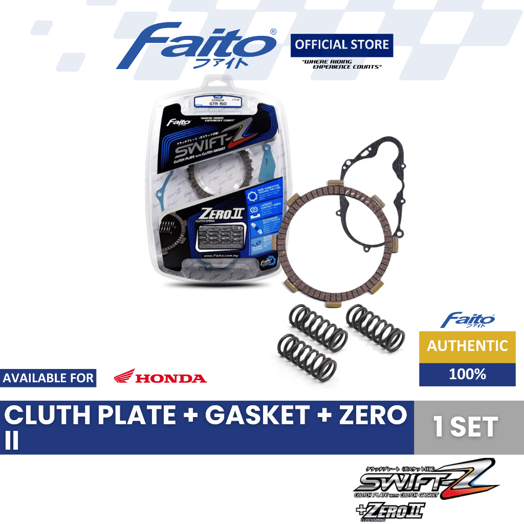 FAITO.OS Swift-Z Racing Clutch Plate + Clutch Gasket + ZERO II Clutch ...