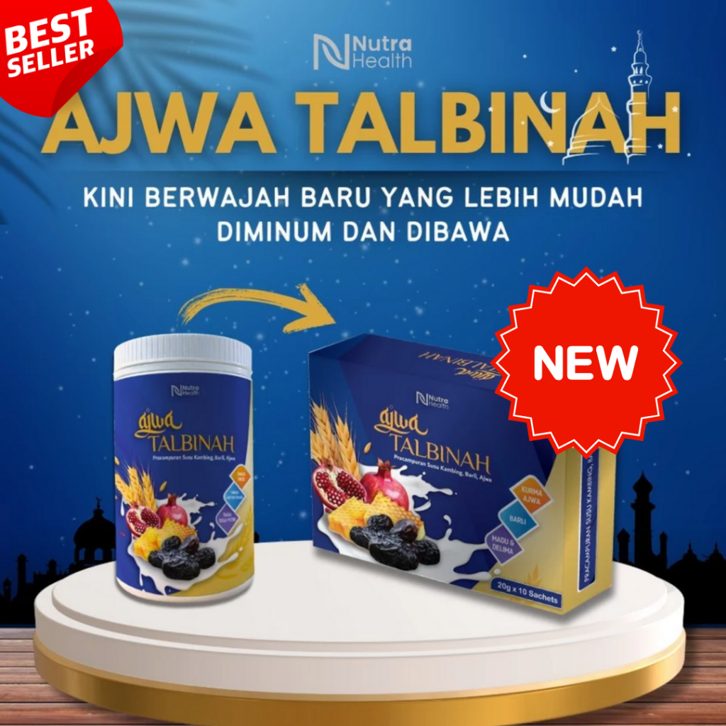 AJWA TALBINAH OFFICIAL HQ ORIGINAL Susu Kambing Madu Delima Kurma Barli ...