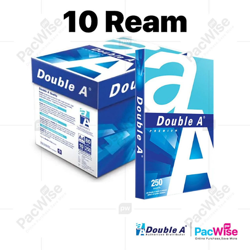 A4 Paper/Double A Paper/A4 Kertas 80gsm/Copier Paper (250's/Ream ...