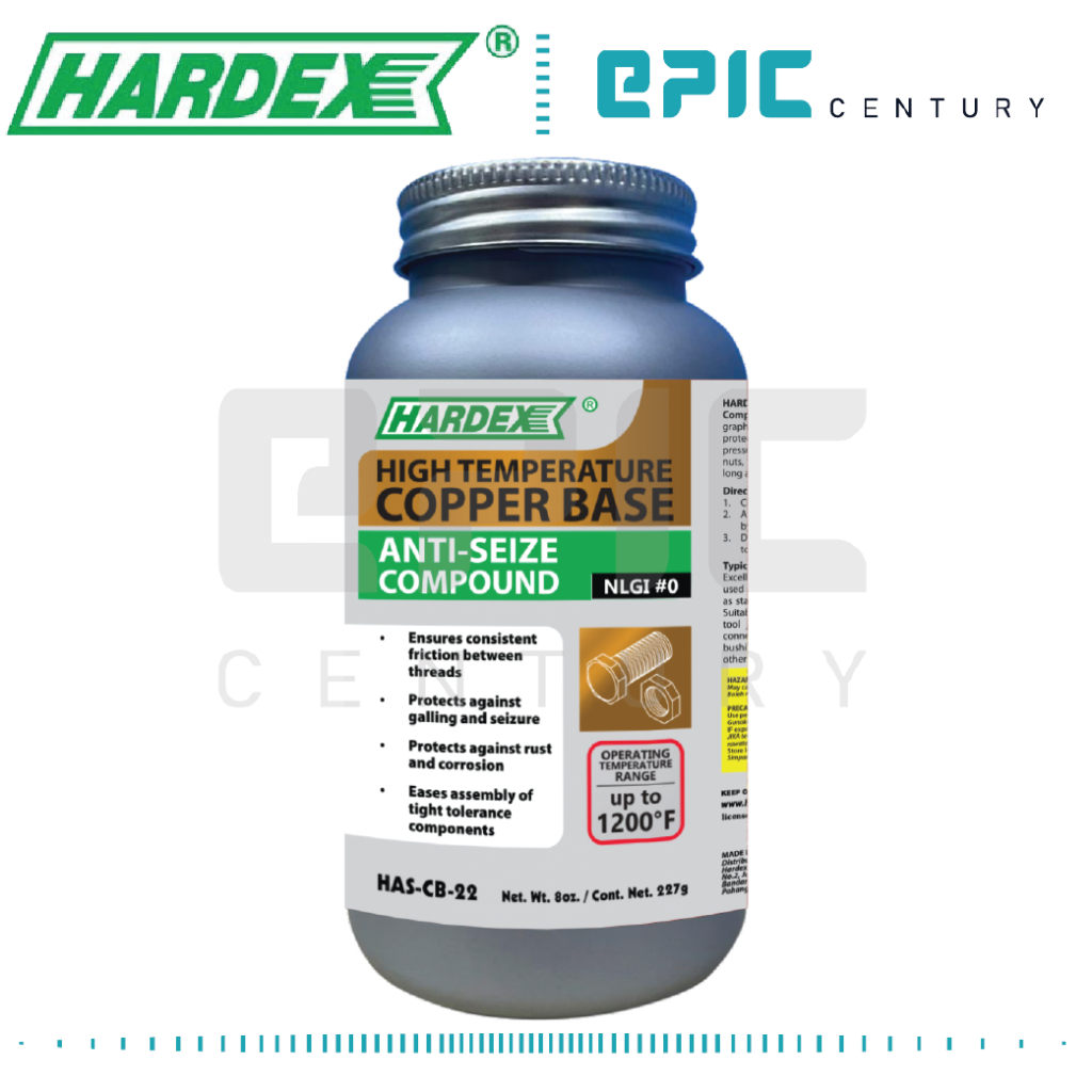 Hardex High-Temp Copper Base Anti-Seize Compound Cb-22 / 8Oz | Shopee Malaysia