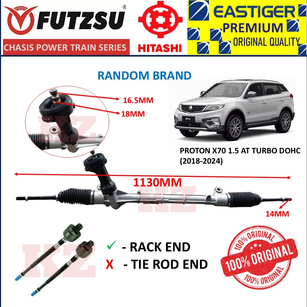 PROTON X70 1.5 AT TURBO DOHC JLH-3G15TD 2018-2024 POWER STEERING RACK ...