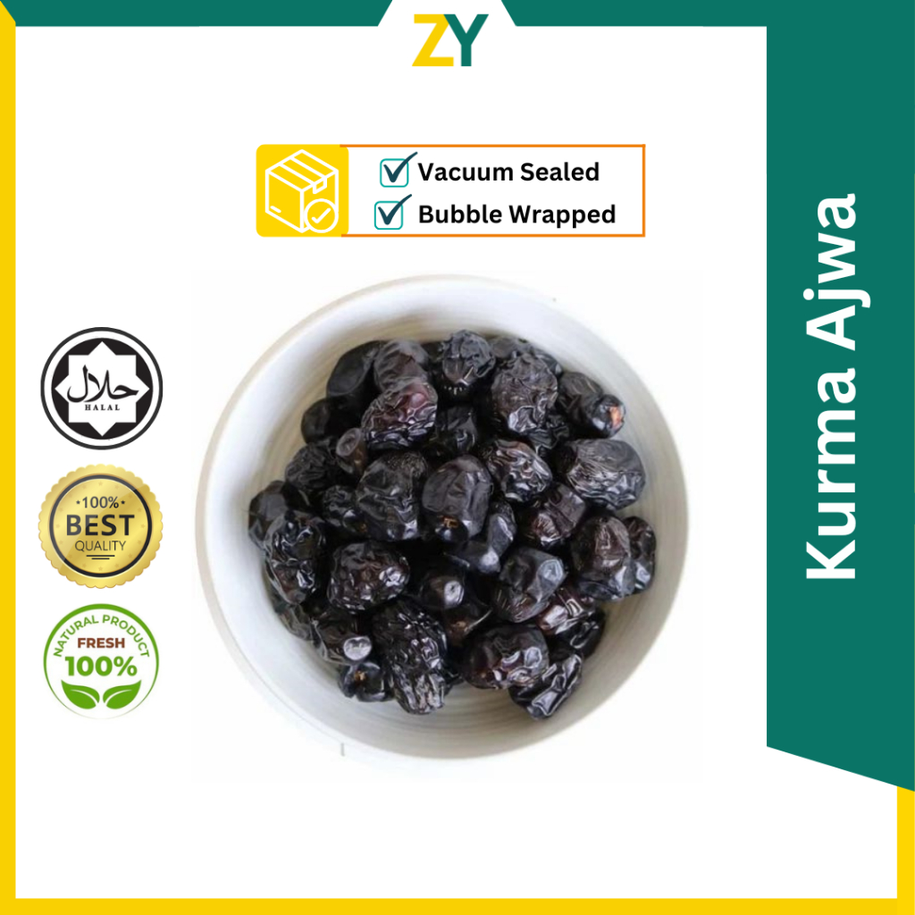 (New Arrival) Kurma Ajwa Dates Ajwa Ramadan Hari Raya 250g 500g 1kg ...