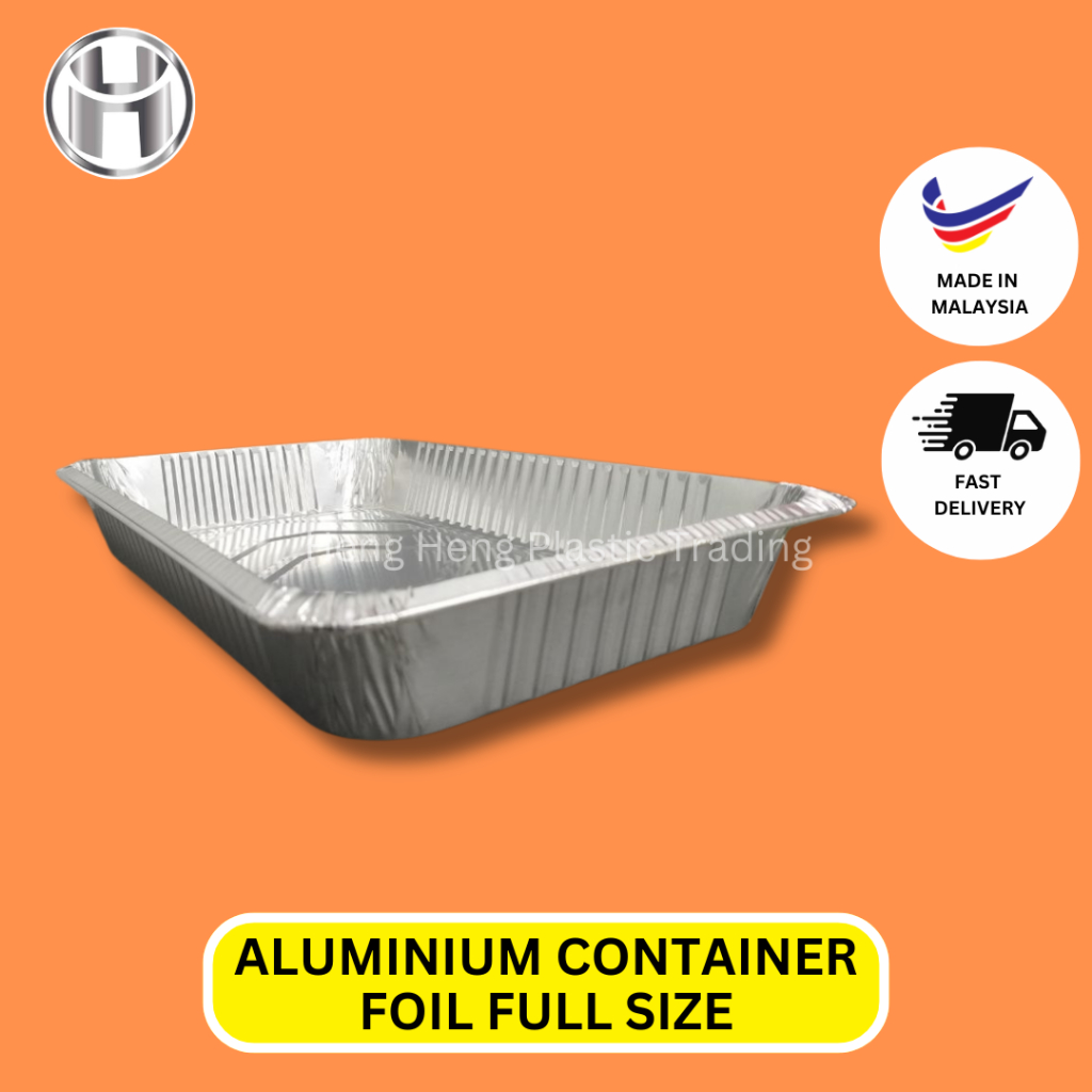ALUMINIUM FULL SIZE 110G CONTAINER FOIL /BAKE CONTAINER/LARGE BAKE ...