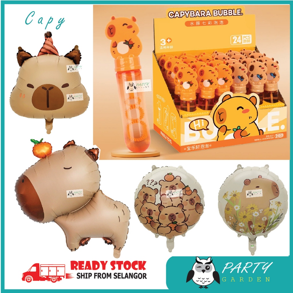 Capybara Balloon and Water Bubble | Shopee Malaysia