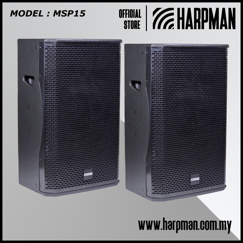 HARPMAN MSP15 MIGHTY SOUND PRODUCER 15'' 2-WAY BASS REFLEX PRO SPEAKER ...