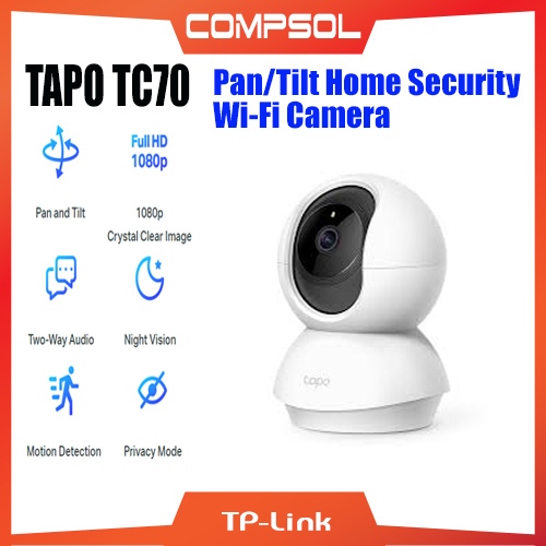 TP-Link TC70 2MP FHD 1080P Pan/Tilt Home Security Wi-Fi Camera | Shopee ...