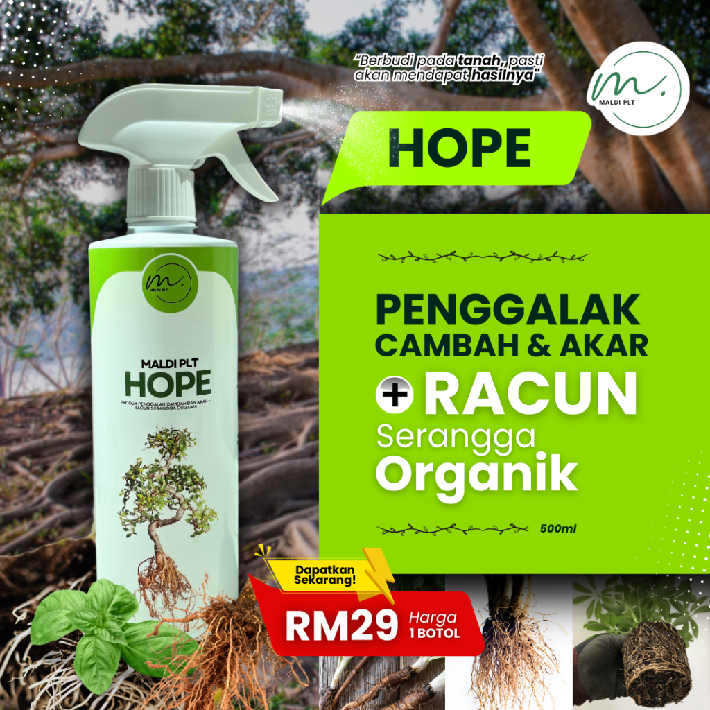 BAJA HOPE PENGGALAK CAMBAH AKAR + RACUN SERANGGA ORGANIK PEST CONTROL ...