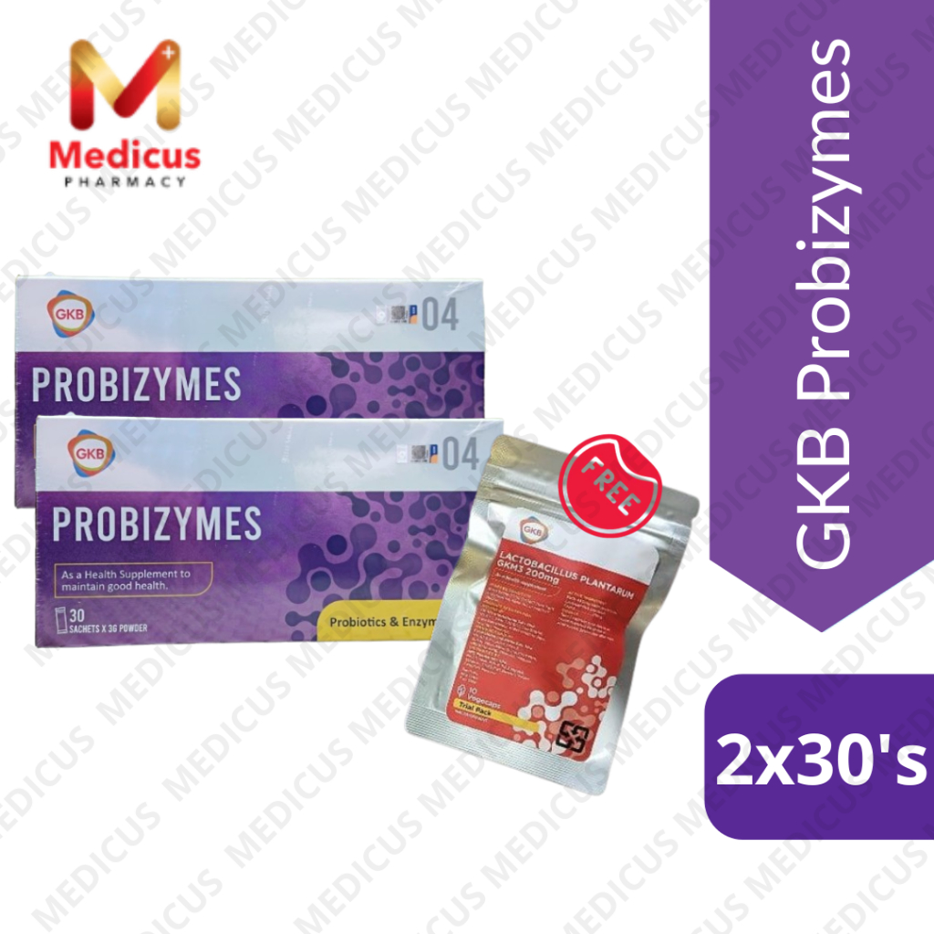 GKB Probizymes 30's/2x30's FOC Lactobacillus Plantarum GKM3 10's (Exp ...