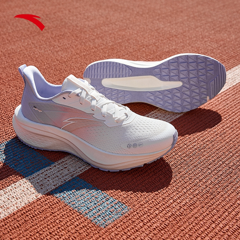 ANTA Women Mach 5 SE Running Shoes 1225A5582-5 -White/Pink/Purple ...