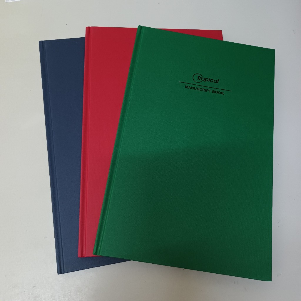 Tropical F4 Manuscript Hard Cover 3 Columns Foolscap Book - 124 pages ...