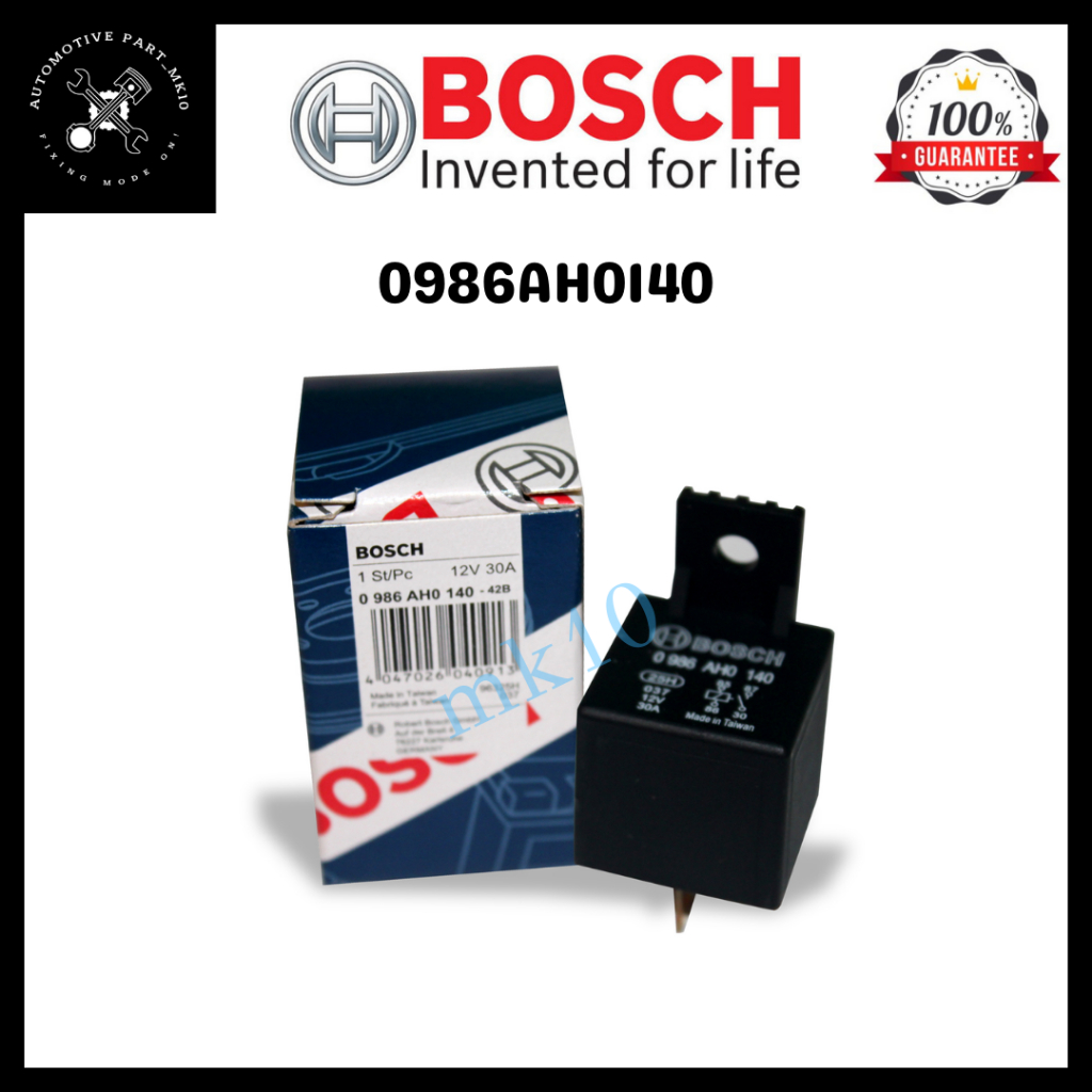 BOSCH Mini Relay 0986AH0140 100% Genuine 12V 30A 4-Pin | Shopee Malaysia
