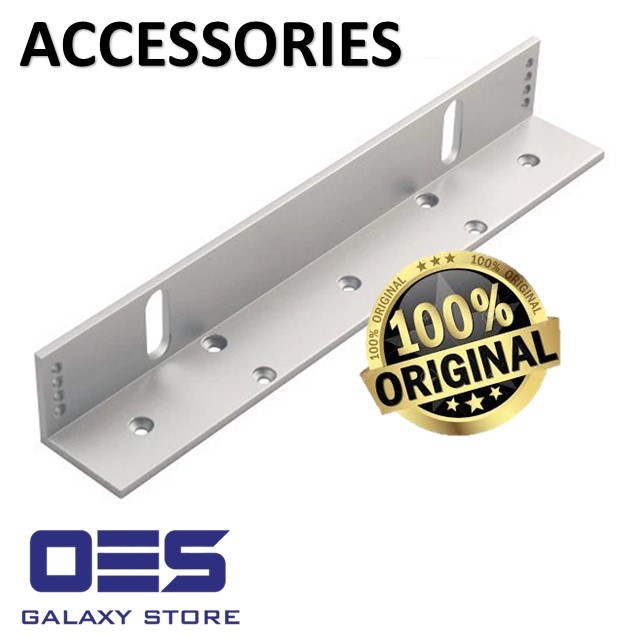 Door Access L Bracket Aluminium For 600lbs EM Lock Bracket Out Swing ...