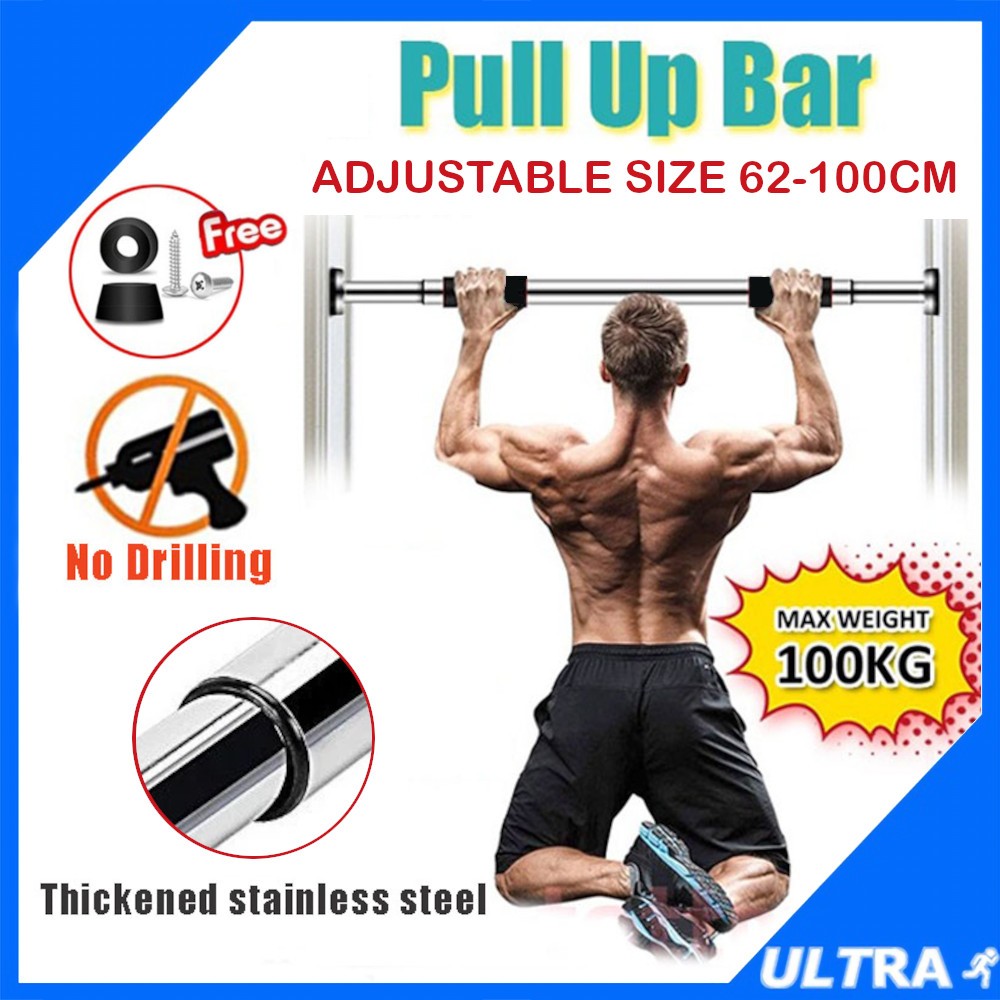 Door Way Pull Up Chin Up Bar Indoor Home Fitness Workout Door Gym Bar ...