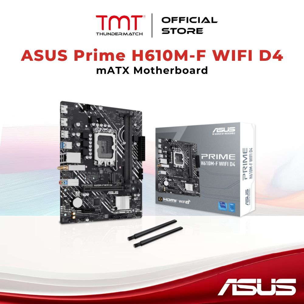 ASUS Prime H610M-F WIFI D4 mATX Motherboard | Shopee Malaysia