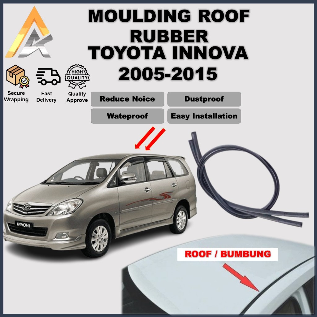 ORIGINAL TOYOTA INNOVA 2005-2015 ROOF MOULDING LINING RUBBER OUTER ...